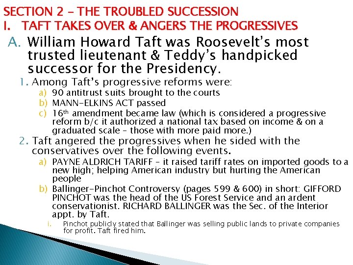 Chapter 22 The Battle for National Reform Section