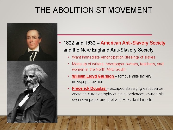 THE SLAVERY DEBATE GROWING SECTIONALISM WARMUP Pick up