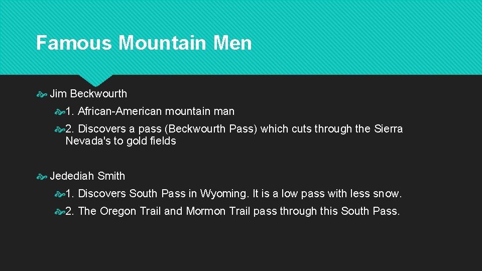 Trails West Ch 13 1 Trails West Before