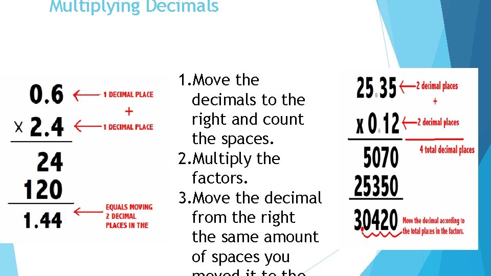 Decimals Adding Subtracting Multiplying and Dividing Decimals Adding