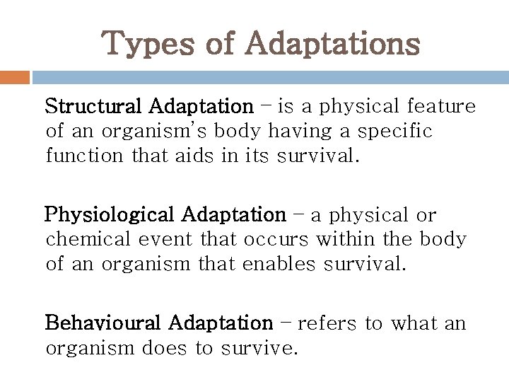 LEARNING OUTCOME B 1 Science 10 Biology Section