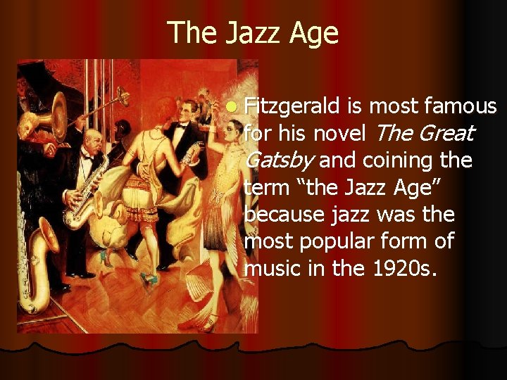 The Great Gatsby F Scott Fitzgerald American Modernism