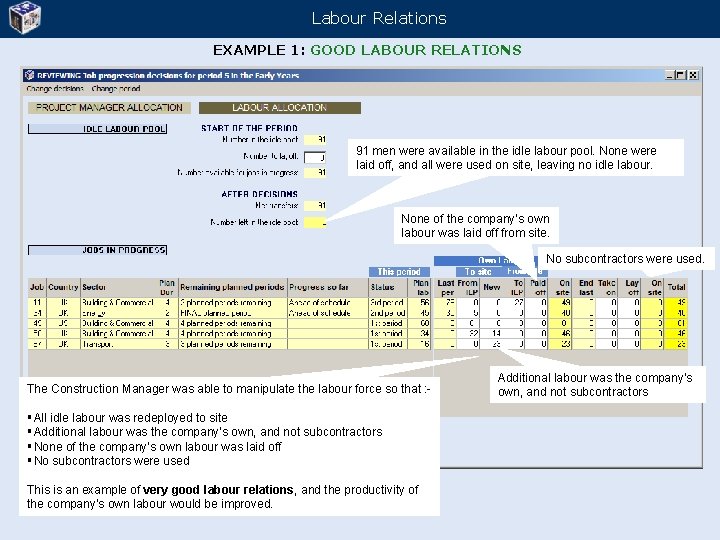 ENGINUITY TUTORIAL Labour Relations Copyright Virtual Management Simulations