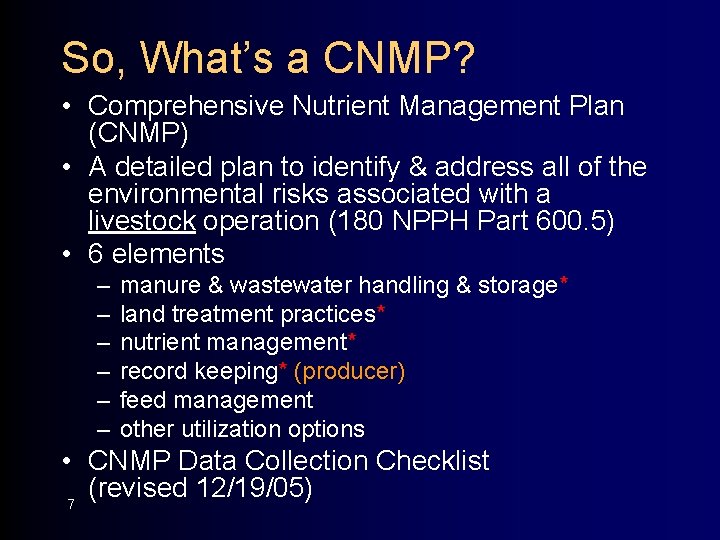 TSP CNMP Teleconference December 12 2006 Shannon Zezula