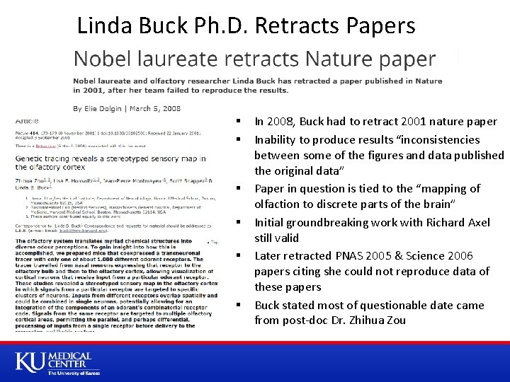 History of Neurology Linda Buck Ph D 1947