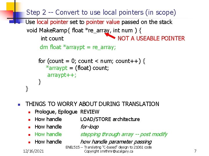 Process for changing Cbased design to SHARC assembler