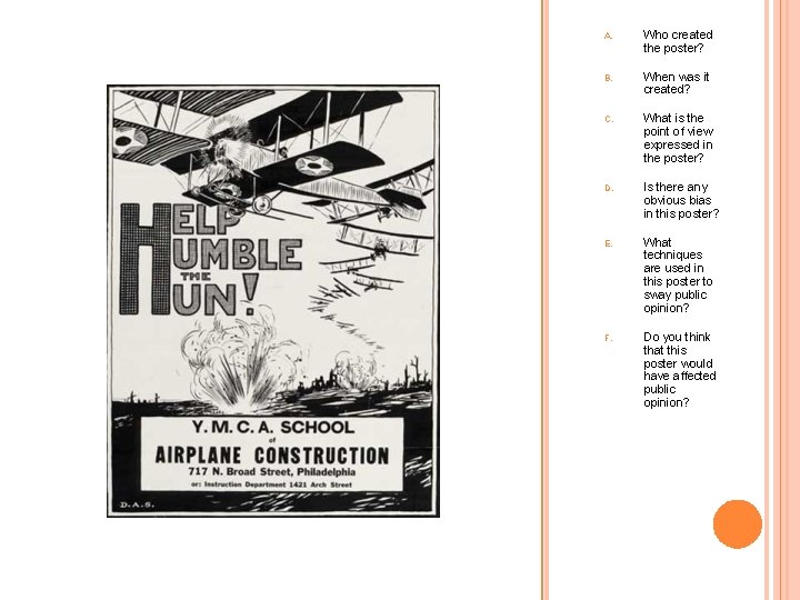 PROPAGANDA POSTERS OF WWI A B C D