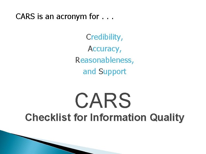 Credible Sources Dont Listen to the Village Idiot