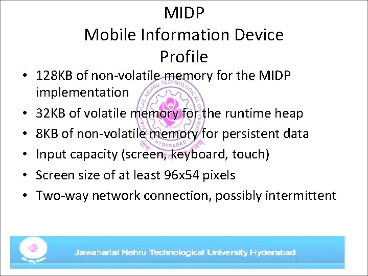An Overview of J 2 ME By Jeff