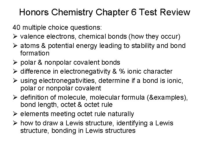 Modern Chemistry Chapter 6 Chemical Bonding chemical bond