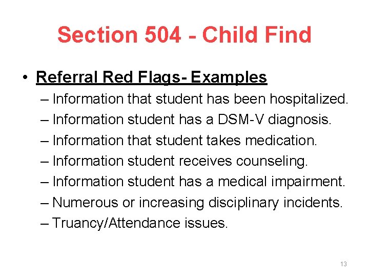 Serving Students with Disabilities Under SECTION 504 Baldwin