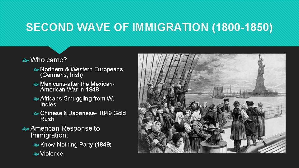 Waves of Immigration Urbanization THE WHITE GRAY CITY