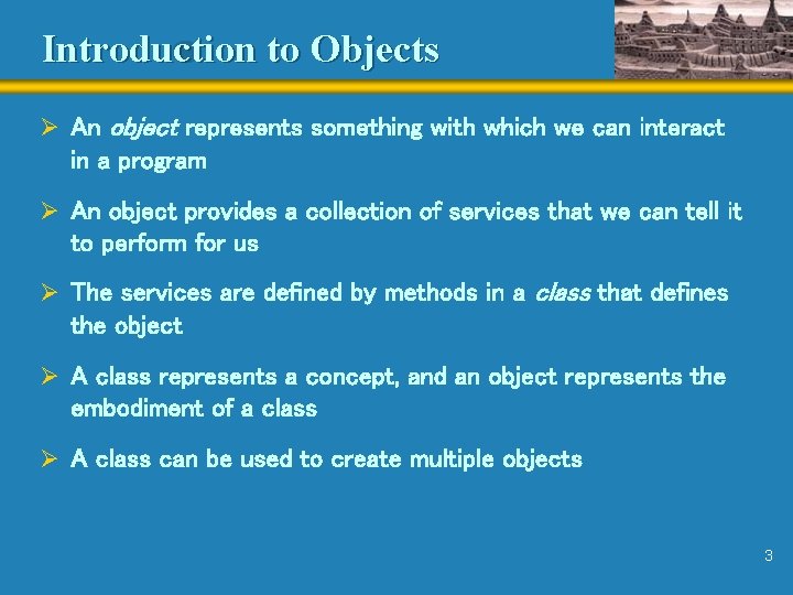 Chapter 2 Objects and Primitive Data Presentation slides