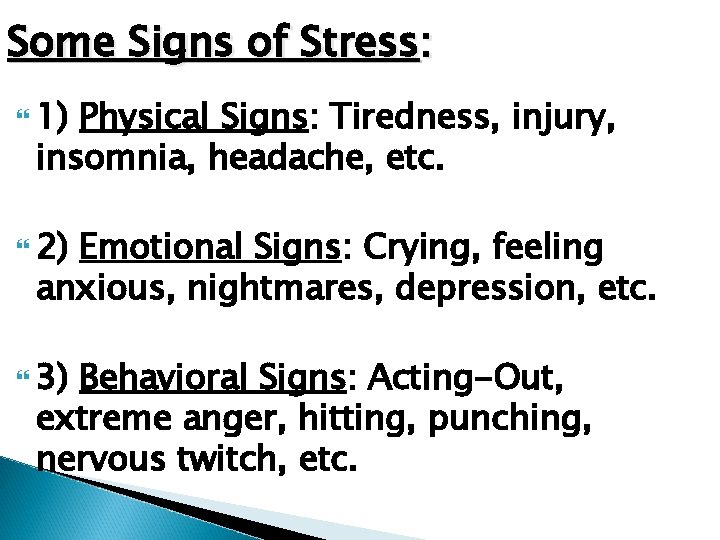 What is Stress It is the bodys reaction