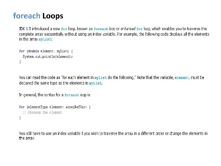 Arrays Java programming Nick Diaz Array Basics An