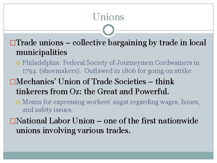 Labor Recap Robber Barons vs Captains of Industry