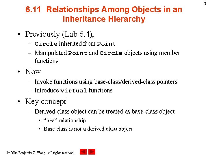 Lab 6II ObjectOriented Programming Polymorphism Outline 6 10