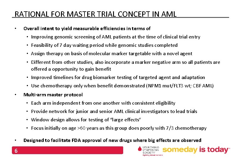 Beat AML Umbrella Study A new effort to