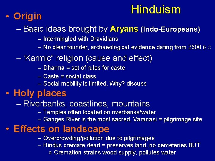 Ethnic Religions Why Do Religions Have Different Distributions
