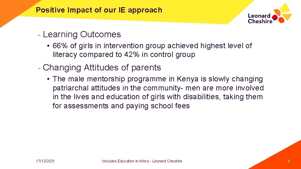 Expanding inclusive education for girls with disabilities in
