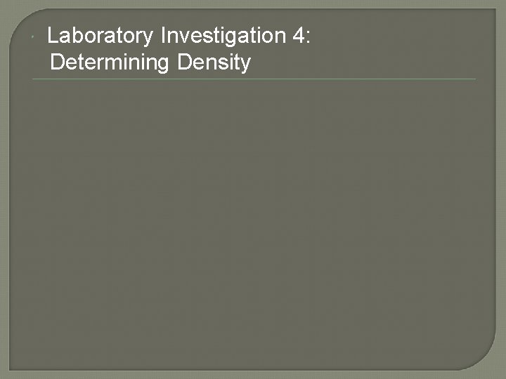 Density What does it mean to be dense