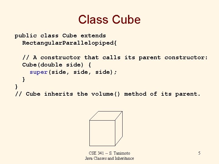 Java Classes and Inheritance Object again A computational