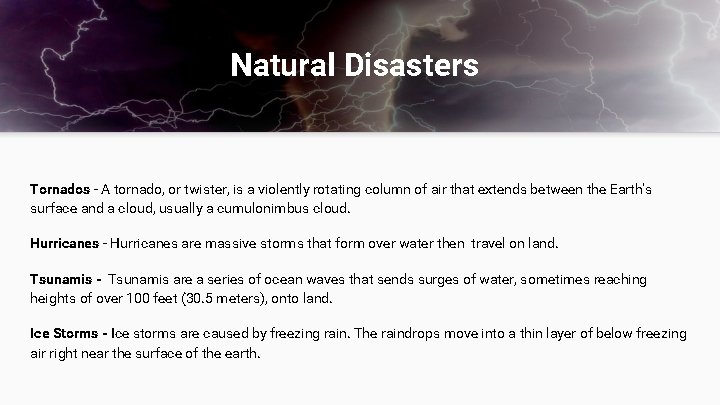 Weather and the Water Cycle By Calum Palmer