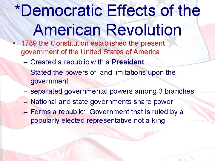American RevolutionThe Birth of a Republic Chapter 22