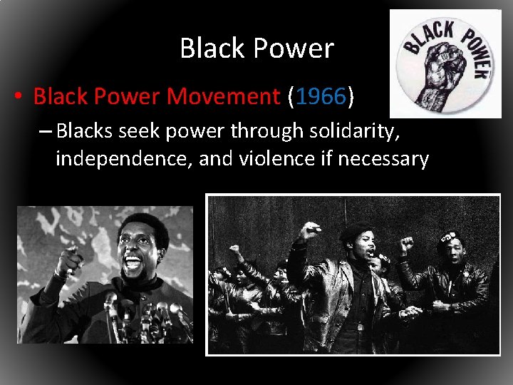 Black Power GOVT Notes 6 7 Black Power