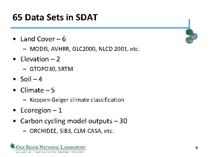Spatial Data Access Tool Enable visualization and access
