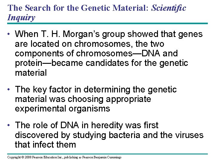 Chapter 16 The Molecular Basis of Inheritance Power