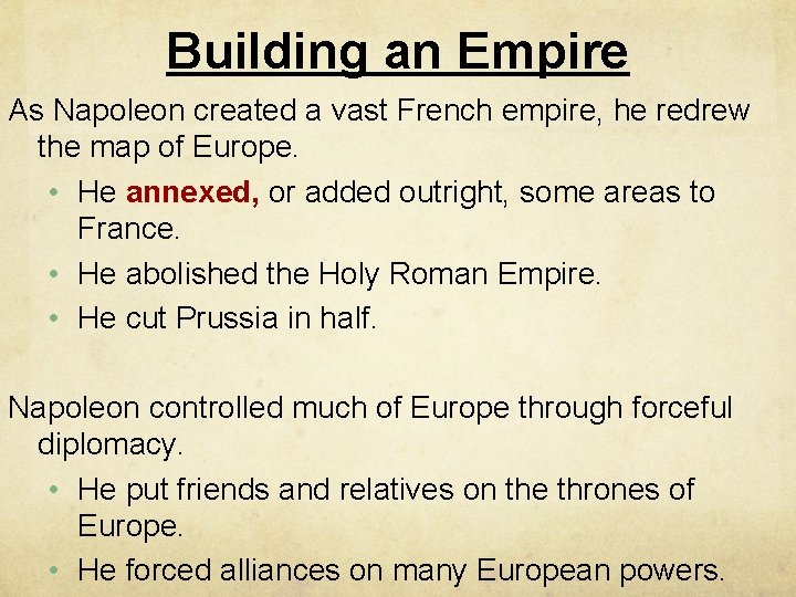 Age of Napoleon Objectives How did Napoleon rise