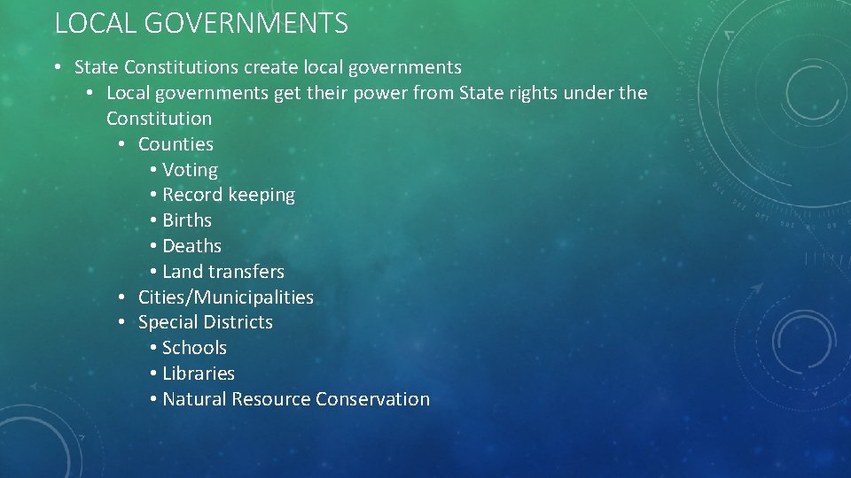AMERICAN FEDERALISM LESSON 26 LESSON OBJECTIVES Explain how