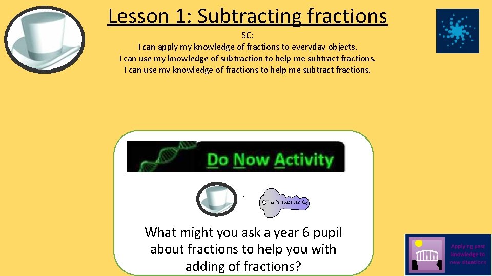 Our learning this week Monday Subtracting fractions using