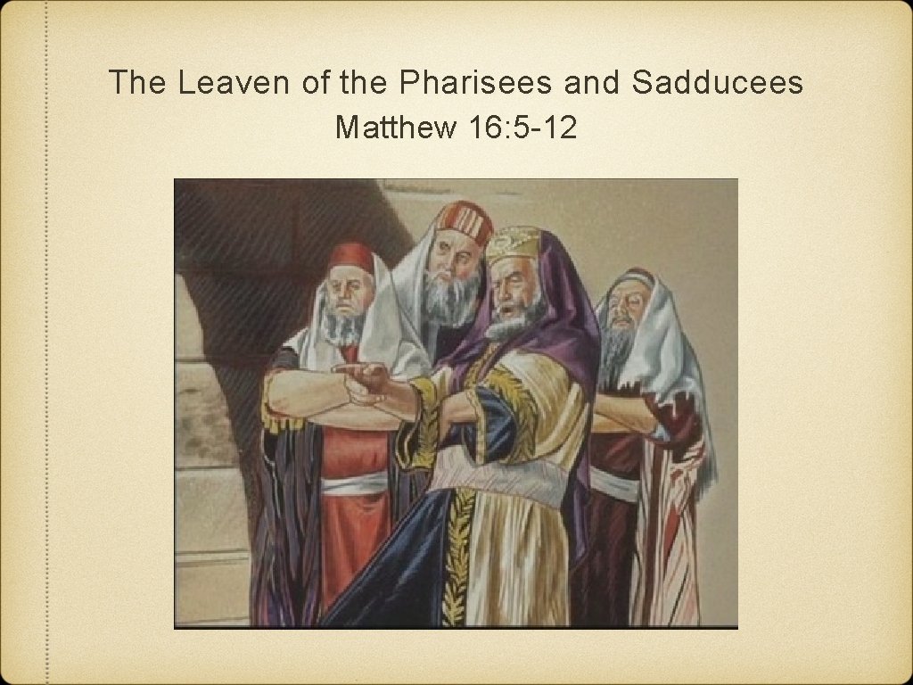 Sunday Bible College Chapter 16 Demand for a