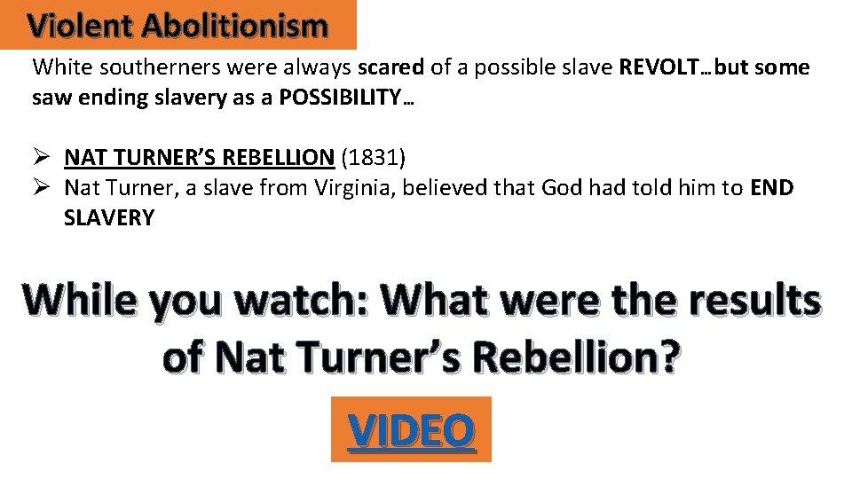 AIM How did the abolitionist movement develop and