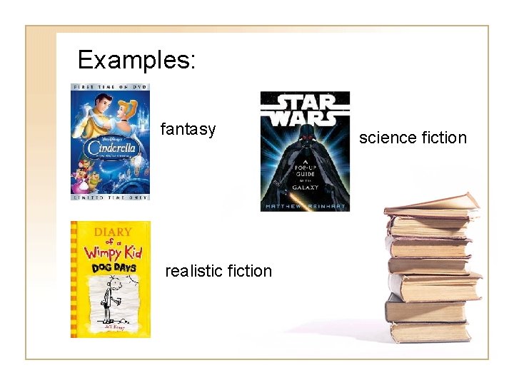 Comparing Fiction and Non Fiction Texts Fiction Books