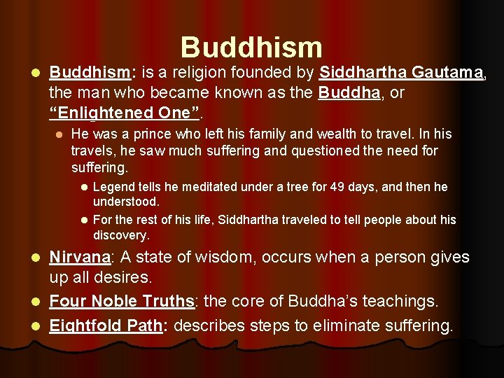 Hinduism Buddhism Chapter 4 Section 2 Did You