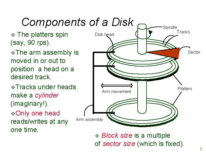 Basics Storing Data on Disks and Files Chapter