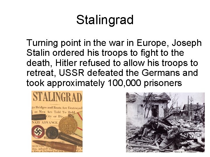 Objective 10 02 Identify Military Political and Diplomatic