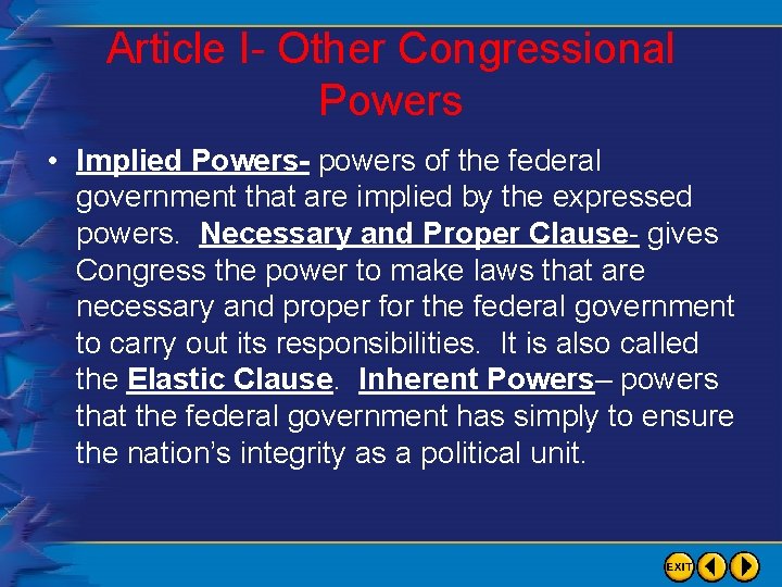 The Constitution What are the basic principles on