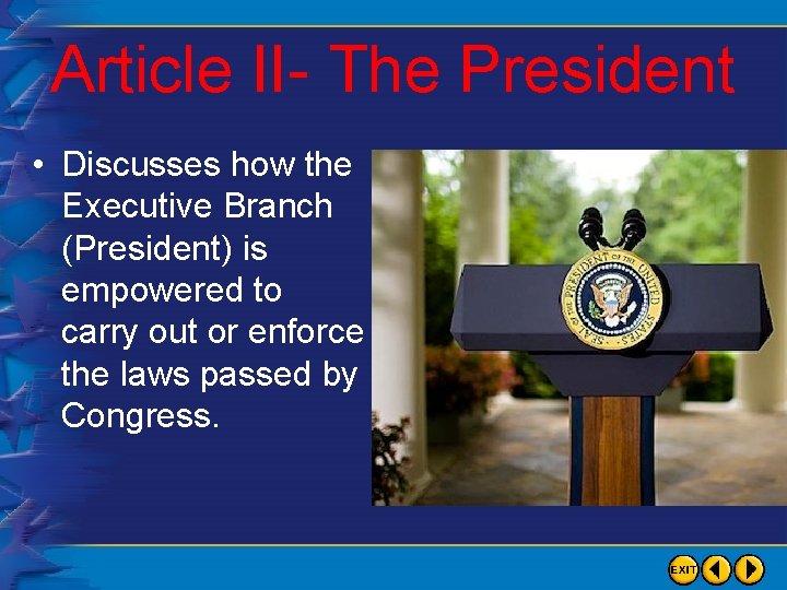 The Constitution What are the basic principles on