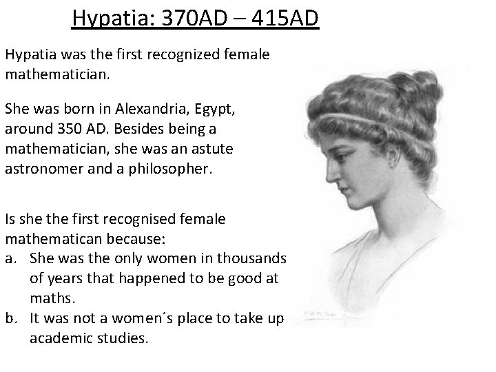 When you think about good mathematicians do you