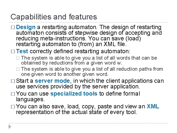 Learning Restricted Restarting Automata Presentation for the ABCD