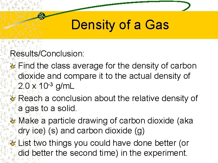 Lab 4 Density of a Gas Safety Goggles