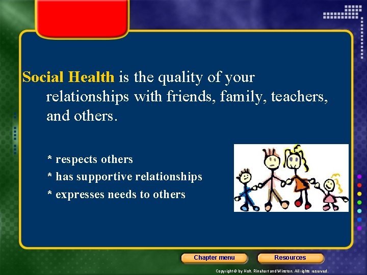 Chapter 1 Section 1 Health and Teens Bellringer