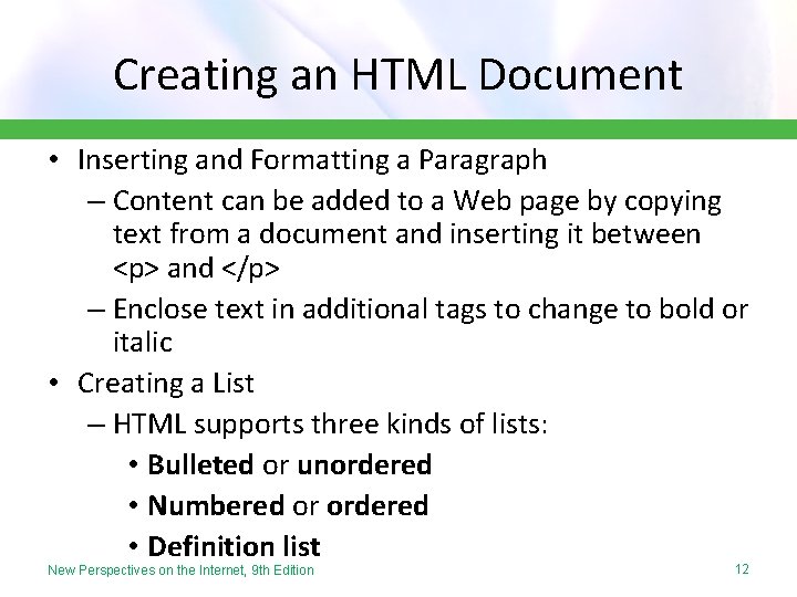 Tutorial 8 Creating Effective Web Pages Objectives Session