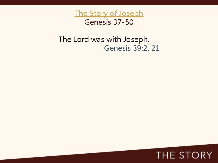 The Story of Joseph Genesis 37 50 Jacobs