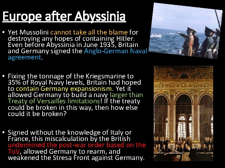 How did Italian foreign policy change after Abyssinia