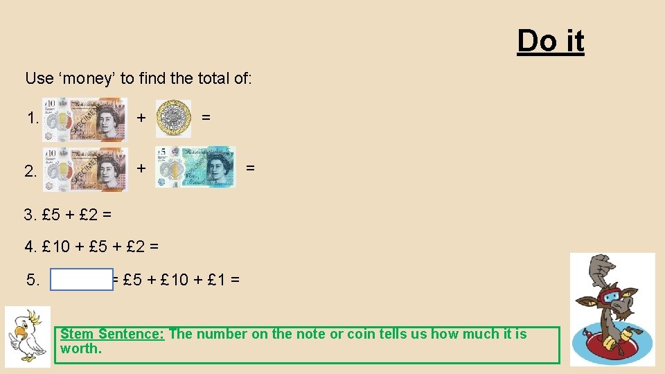 Year 2 Money Lesson 1 Combine 1 2